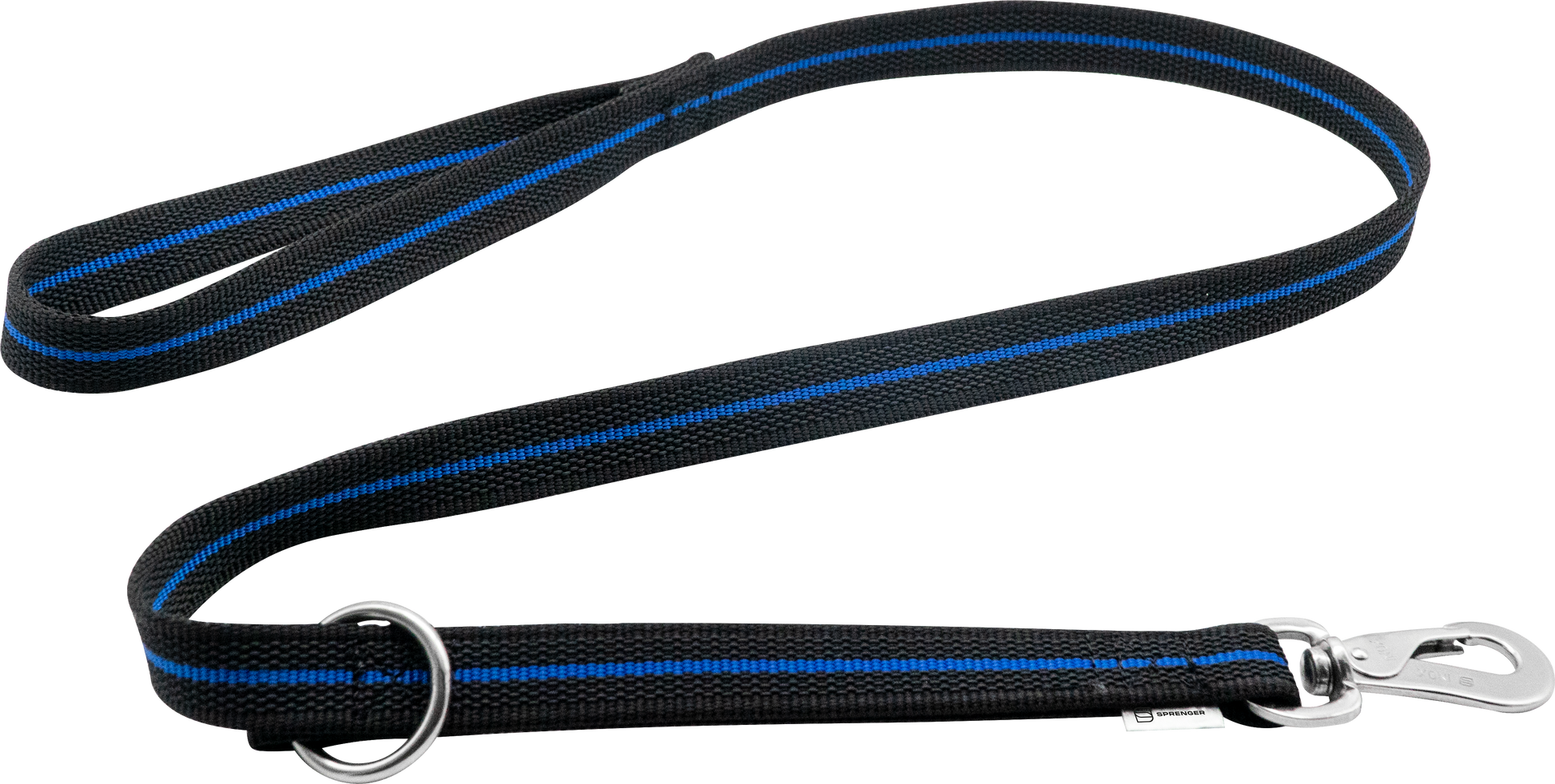 BlueLine 4ft Rubberized Leash with Ring